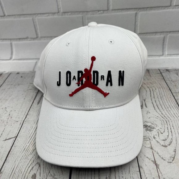Jordan | Accessories | Air Jordan Jumpman Hat Snap Back Cap White Men ...